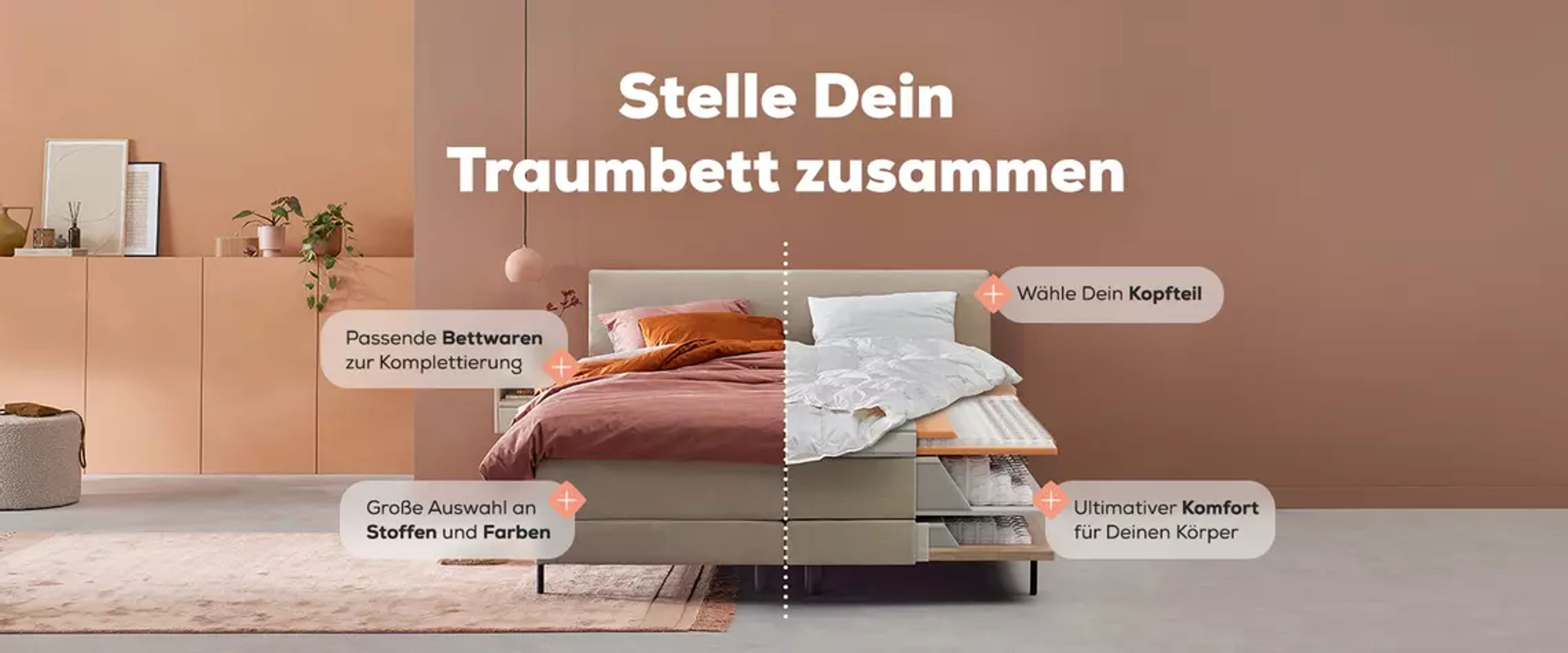 Stelle Dein Traumbett zusammen | Swiss Sense